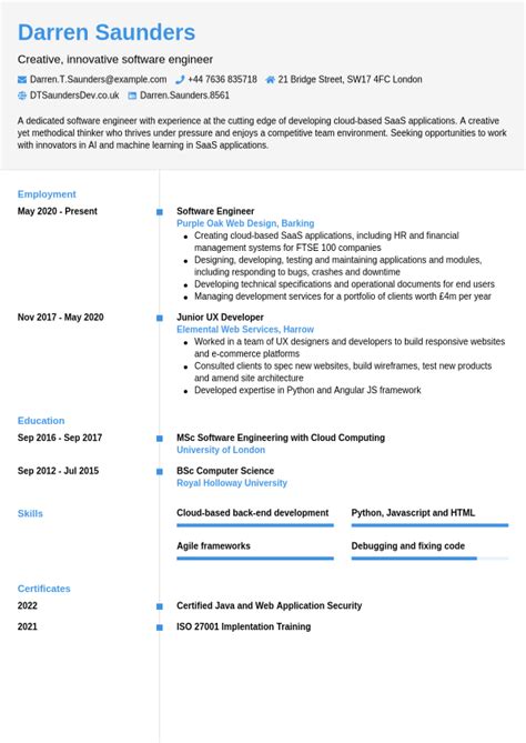 Professional Cv Templates Designs And Layouts Cvwizard