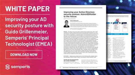 Semperis On Linkedin Adminsdholder To Improve Active Directory