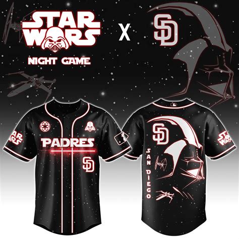 San Diego Padres Star Wars Night Game Baseball Jersey Gemthelic