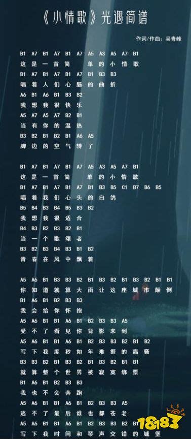 光遇琴谱大全 热门音乐数字版简谱汇总 18183光遇专区