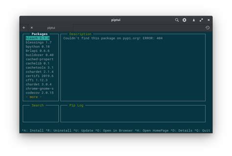 Github Nitanmarcelpiptui Pip Ui In Your Terminal