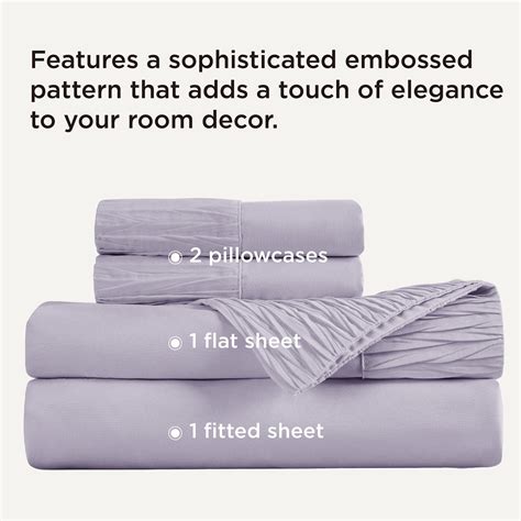 Bedsure Full Size Bed Sheets 4 Pieces Soft Full Sheet Set Breathable