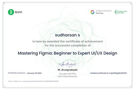 Sudharsan S On Linkedin Im Happy To Share That Ive Obtained A New