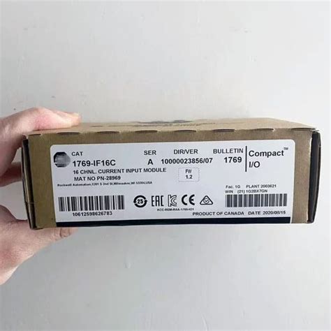 Allen Bradely 1769 If16c Compact I O High Density Analog Input Module