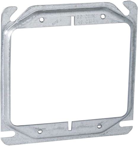 Hubbell Raco 777 Raised 14 Inch 4 Inch Square Mud Ring For 2 Devices