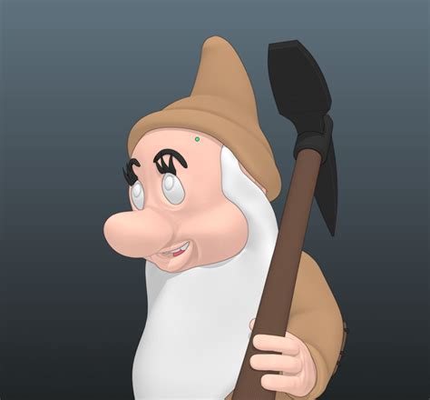 Bashful The Dwarf 3d Model 3d Printable Cgtrader