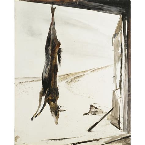 Andrew Wyeth Winter Corn Fields 1942 Tempera