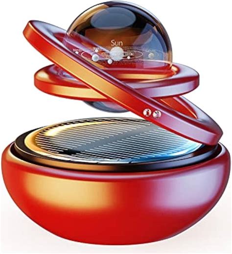 Car Air Freshener Solar Energy Air Purifier Autorotation Decoration Accessories For Car
