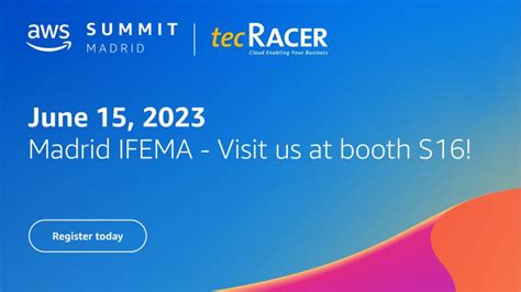 Tecracer Group On Linkedin Awssummit Aws Cloud Event Madrid Cloudcomputing Cloudmigration