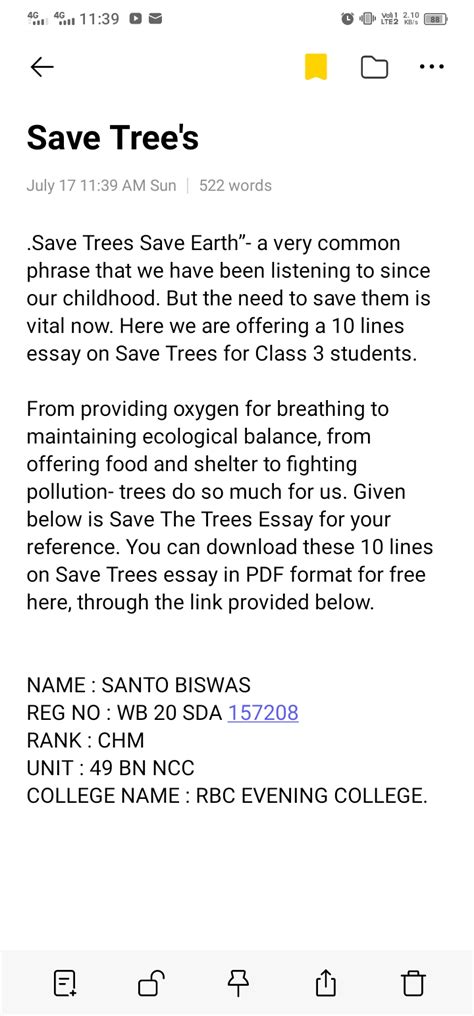 Save Tree India Ncc