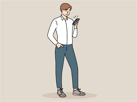 Premium Vector Man Using Cellphone Texting Online