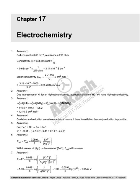 Cls Sol Cat Neet 20 21 Xii Che Module 1 Level 1 Chapter 17 Pdf