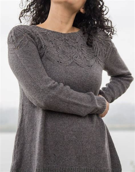 Вязание спицами туники с круглой кокеткой Модные стили Модели Стиль ким кардашьян