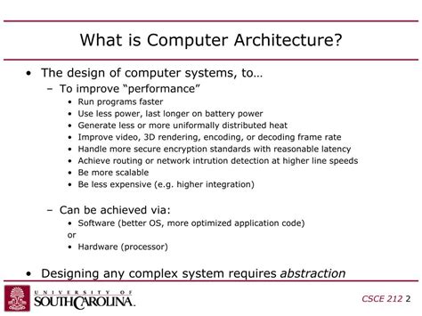 PPT CSCE Introduction To Computer Architecture PowerPoint Presentation ID