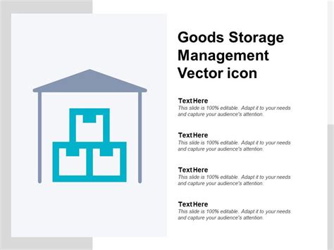 Goods Storage Management Vector Icon Ppt PowerPoint Presentation Professional Demonstration