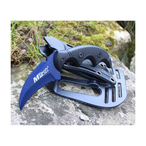 Mtech Messer Rated Kara Karambit Fahrtenmesser Blau 3cr13 Stahl Schei