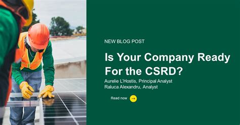 Is Your Company Ready For The Csrd