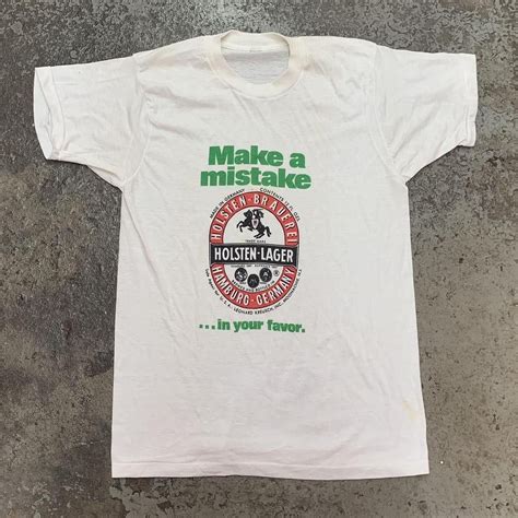 Band Tees × Rap Tees × Vintage Vintage 70s 80s Holsten Lager German
