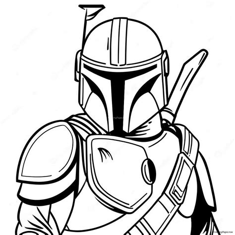 Star Wars Mandalorian Coloring Page 70133 56215