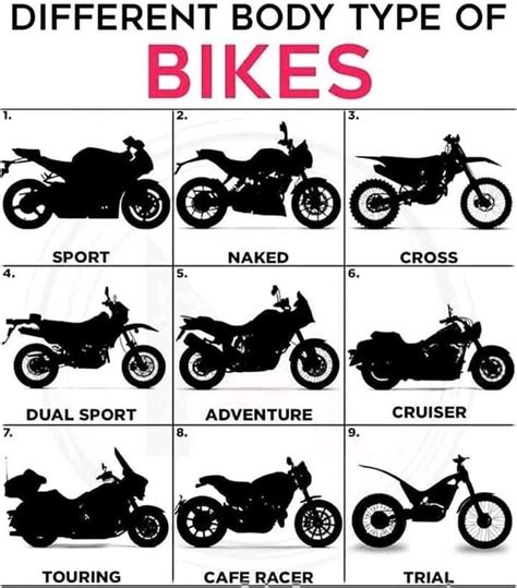 Different Types Of Bikes Motorcycles At Josephine Parks Blog