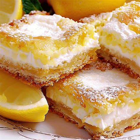 Zesty Lemon Cream Cheese Bars Recipe Sweet Tart Heaven Beard And Bonnet
