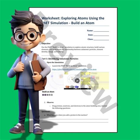 Worksheet Exploring Atoms Using The Phet Simulation Build An Atom