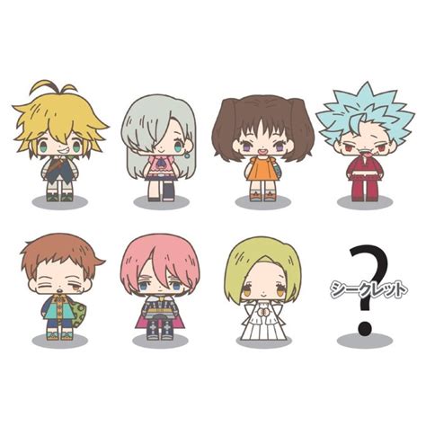 全新 正版 Takara Tomy 七大罪 軟膠吊飾 共8種 梅里奧達斯 伊莉莎白 黛安娜 班 吊飾 玩具 周邊 收藏 書籍、休閒與玩具