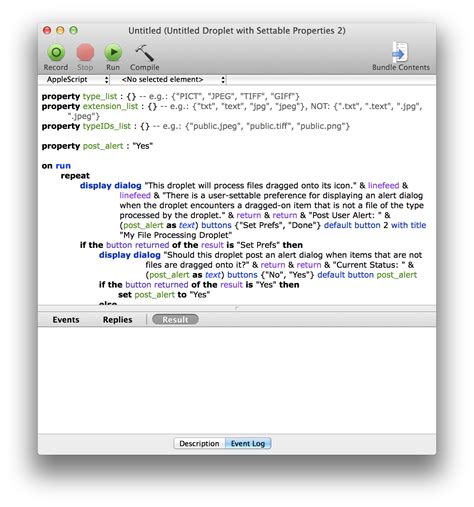 10 9 mavericks applescript editor 512 pixels