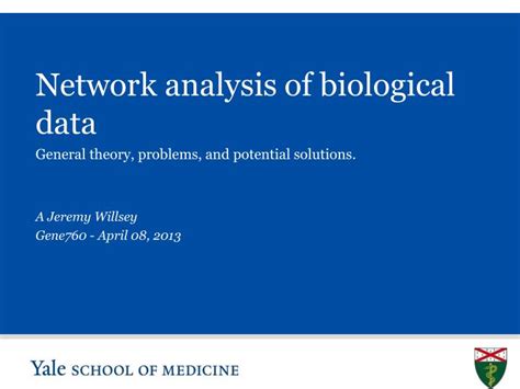ppt network analysis of biological data powerpoint presentation free