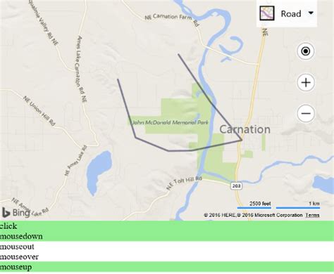 Polyline Events Bing Maps Microsoft Learn