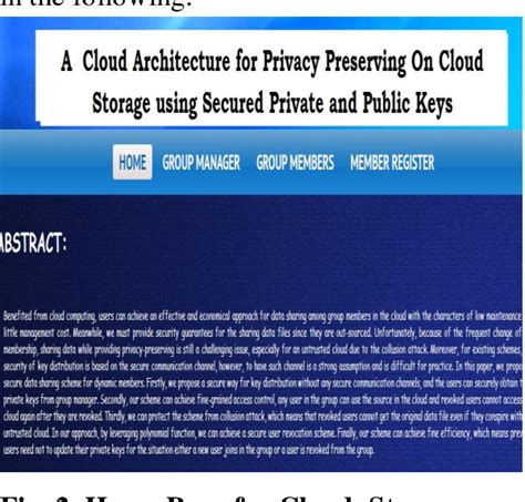 Figure 2 From A Cloud Architecture For Privacy Preserving On Cloud