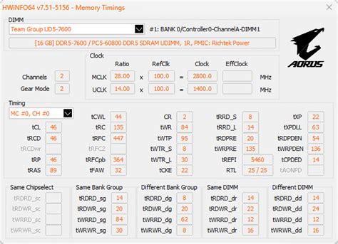 Ddr5 Tuning Gigabyte Und Hwinfo Liefern Informationen Zu Timings Update
