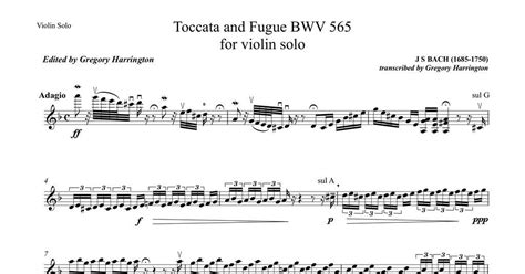 Learning to Speak Bach: Toccata and Fugue in D minor BWV565 through the lens of a solo violin ...
