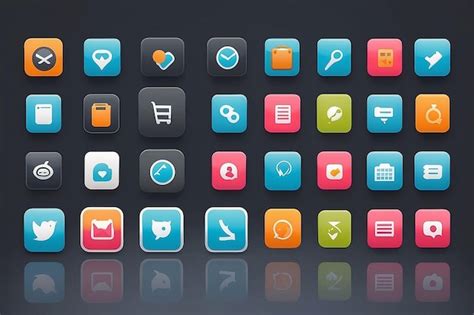 premium photo vector mobile app icons