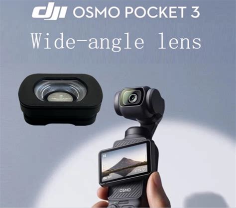 Wide Angle Lens Filter For Dji Osmo Pocket 3 Gimbal Camera Extend Fov To 112° Magnetic Wide