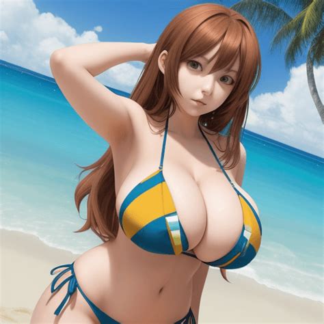 Dreamshaper Prompt Anime Girl Big Boobs Bikini