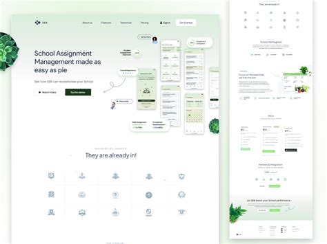 School Assignment Management Mobile App Landing Page By Foyjur Rahman On Dribbble