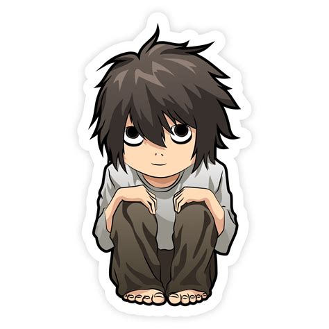 L Death Note Chibi Death Note Chibi L Fanart Minitokyo