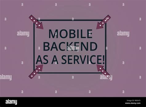 Handwriting Text Mobile Backend As A Service Concept Meaning Mbaas