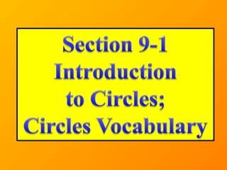 Section 9 1 Notes PPT