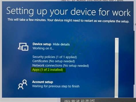 Intune Esp Page Hybrid Or Aad Join Gets Stuck On Apps Microsoft Qanda