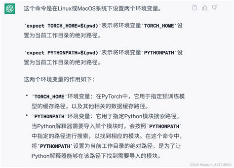 【code Export Torchhomepwd Andand Export Pythonpathpwd 】envpythonpathpwd Csdn博客