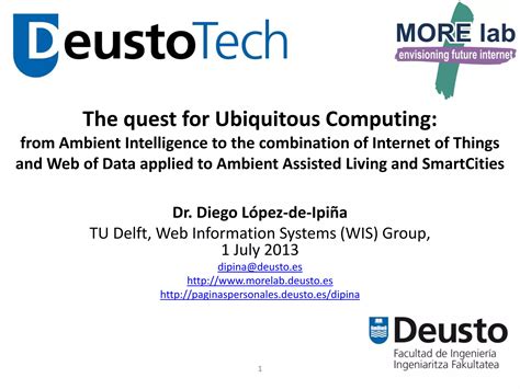 the quest for ubiquitous computing from ambient intelligence to the