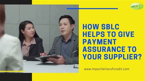SBLC What Is SBLC How It Gives Payment Assurance To Supplier Lettering Credit Facility