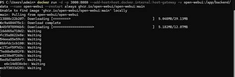 Windows电脑使用docker搭建open Webui远程访问本地大语言模型llm Windows电脑使用docker搭建open Webui远程访问本地大语言模型llm