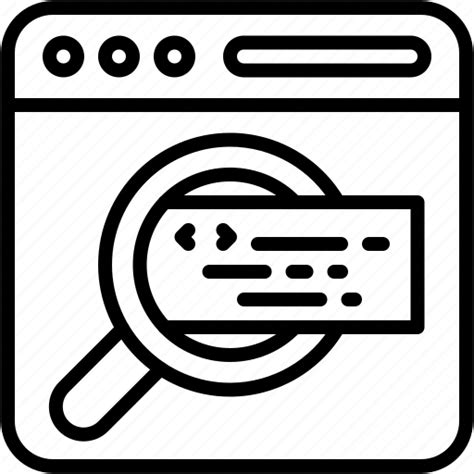browser search code review programming web icon download on