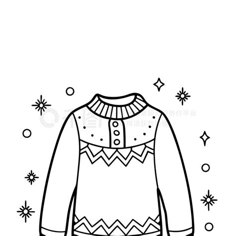 简笔画免抠元素 矢量服装简笔画秋季保暖毛衣 模板免费下载 Ai格式 1536像素 编号71013060 千图网