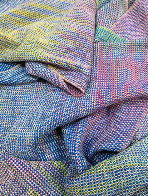 Sea Breeze 25m Towel Twill Weave Structure With A Hand Dyed Warp