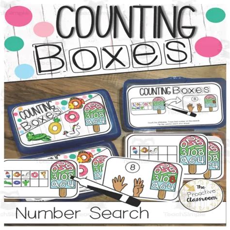 Counting Boxes Popsicle Number Search Center By Teach Simple Counting Boxes Popsicle Number Search Center By Teach Simple