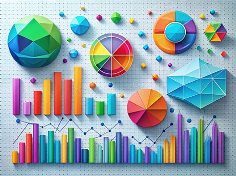 Stunning Data Visualization Background Colorful Infographic Elements